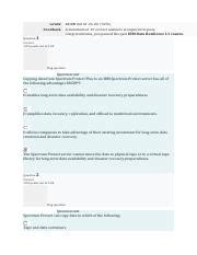 IBM Storage For Data Resilience L Quiz Pdf Grade Feedback Out Of A Minimum Of