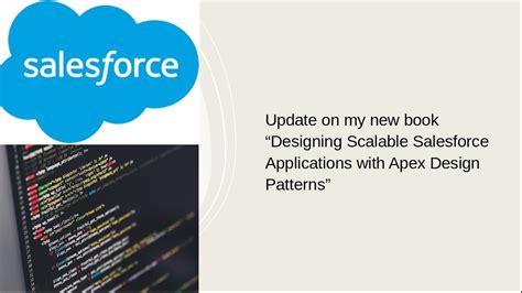 update on my new book “designing scalable salesforce applications with
