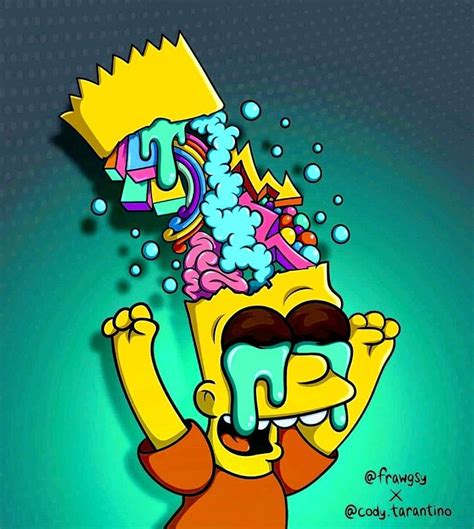 Bart Simpson Drawing Drip Miquel Pack