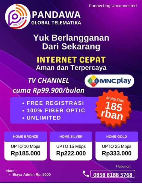 Paket Koneksi Internet Murah Free Registrasi Via Fiber Optik Untuk Wilayah Cileungsi Kelapa