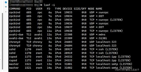 linux查看端口占用情况 linxu 查看占用端口 csdn博客
