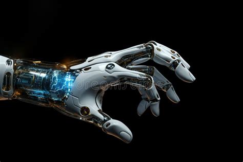 Cybernetic Innovation A Glimpse Into The Future With Robotic Technology Hand Stock Illustration