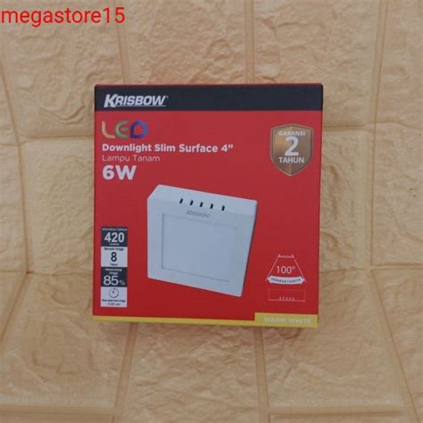 Krisbow Lampu Downlight Persegi Led Wled Lampu Plafon Inch Kuning Lazada Indonesia
