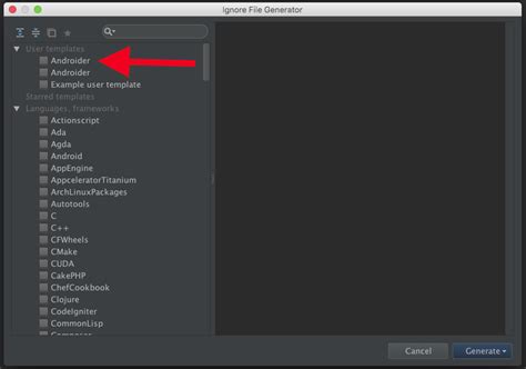 How To Delete A User Template From Ignore File Generator In Android