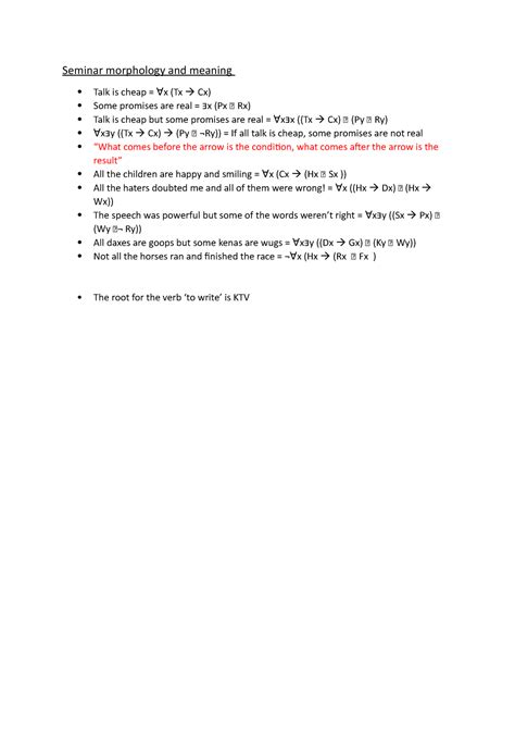 Seminar More Examples Of Morphological Coding Seminar Morphology