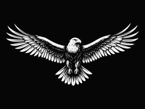 Detailed Eagle With Spread Wings Free Svg File For Members Bald Eagle