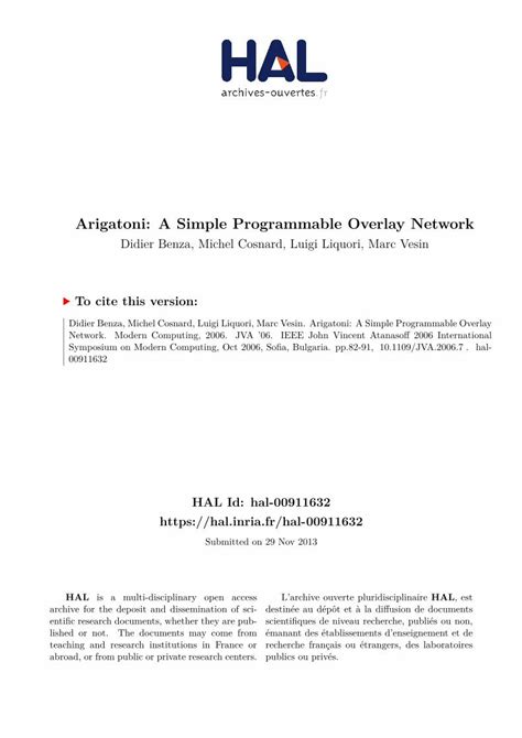 pdf arigatoni a simple programmable overlay network dokumen tips