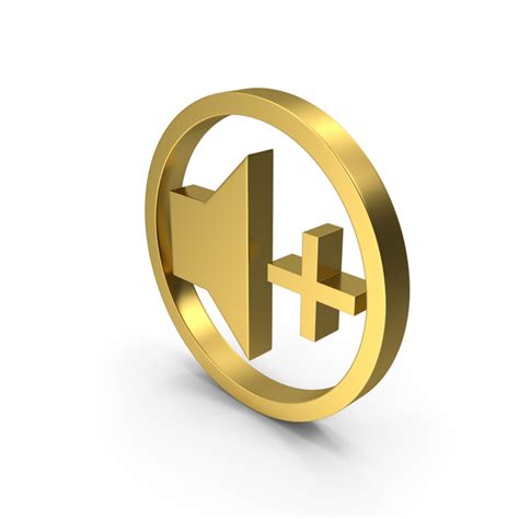 Volume Increase Icon Gold 3d Object 2299056741 Shutterstock