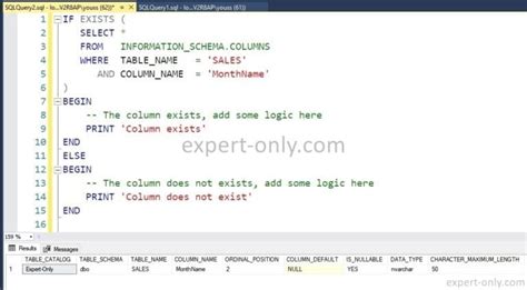 How To Check If A Column Exists In Sql Server T Sql