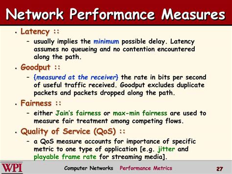 Ppt Computer Networks Performance Metrics Powerpoint Presentation