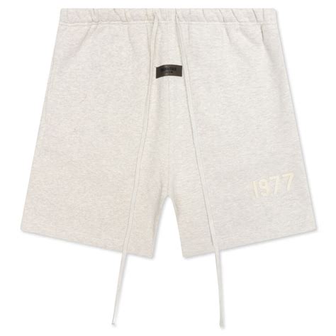 Essentials Shorts Light Oatmeal Feature