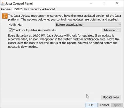 Java Update Is Available For Download