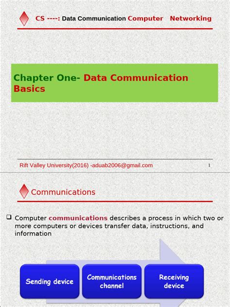 Chapter One Data Communication Basics Pdf Duplex