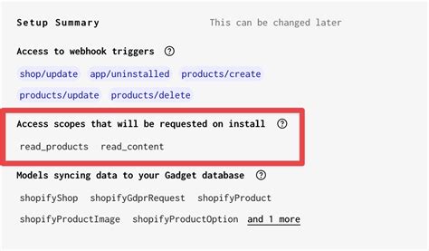 Shopify App O Auth - Developer Docs - Gadget