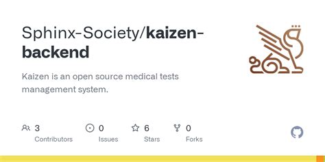Github Sphinx Societykaizen Backend Kaizen Is An Open Source Medical Tests Management System