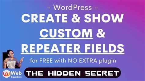 Imran Siddiq On Linkedin Add Custom Fields And Repeater Fields For