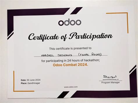harshil dodwani on linkedin hackathon odoo react firebase