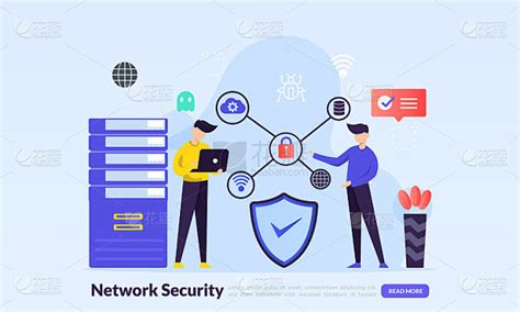 网络安全理念，数据库安全与个人数据保护，流量加密，vpn，隐私保护，防病毒技术，平面图标，适用于网页