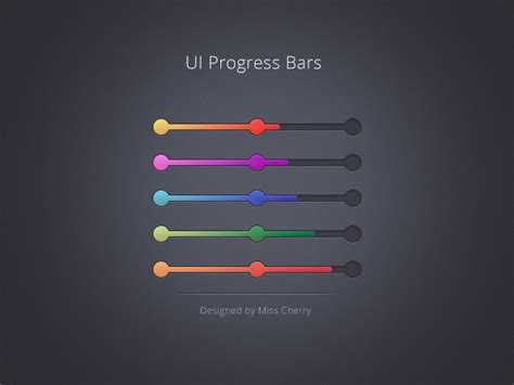 UI Progress Bars Free Psd UI Download