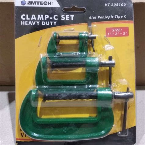 Promo Amtech Klem C Set 1 2 3 Inch Klem C Set Isi 3 Pcs Clamp C Isi 3 Pc Diskon 25 Di