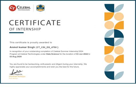 Anmol Kumar Singh On Linkedin Datascience Machinelearning Python Internship