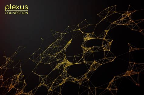 Premium Vector Digital Plexus Of Glowing Lines And Dots Futuristic Digital Background For