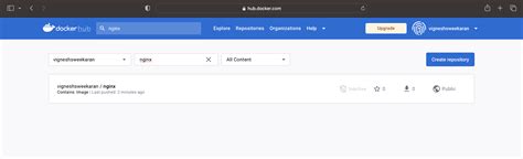 Pull Nginx Docker Image From Dockerhub Tag And Push To Your Public Repo In Dockerhub Account