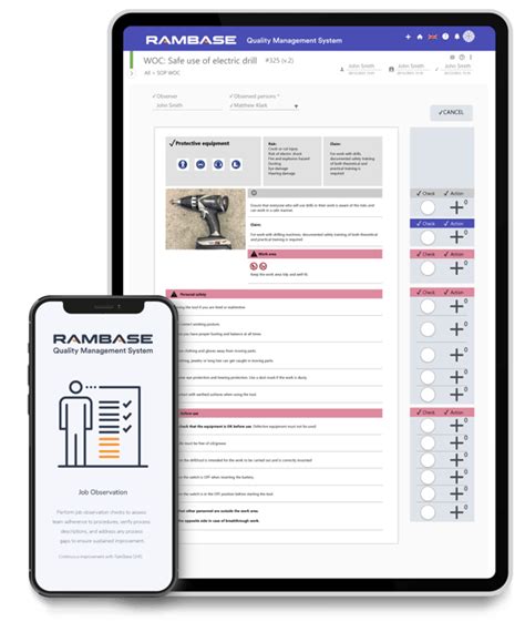 Woc Walk Observe Communicate Rambase Qms Module
