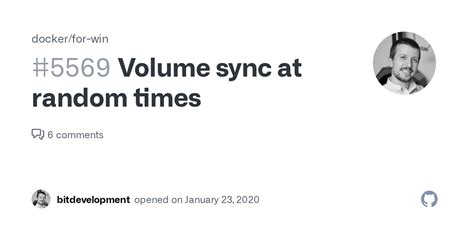 Volume Sync At Random Times · Issue 5569 · Dockerfor Win · Github