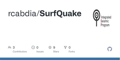 Github Rcabdia Surfquake