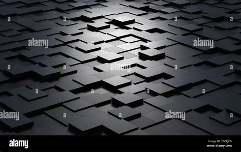 3d background with lighting black blocks. 3d rendering Stock Photo - Alamy