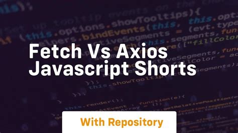 Fetch Vs Axios Javascript Shorts YouTube