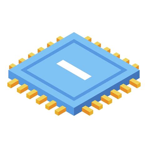 Premium Vector Processor Storage Icon Isometric Of Processor Storage