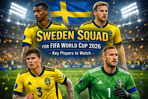 Sweden Squad For Fifa World Cup 2026 Key Players To Watch Fwc Schedule
