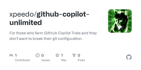 GitHub Xpeedo Github Copilot Unlimited For Those Who Farm GitHub Copilot Trials And They Don