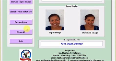 Face Recognition Using Image Processing Matlab Project With Source Code Ieee Based Project