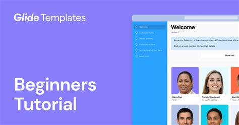 beginners tutorial template learn glide in 5 simple steps