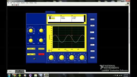 Labview Signal Generatoroscilloscope Demostration Youtube