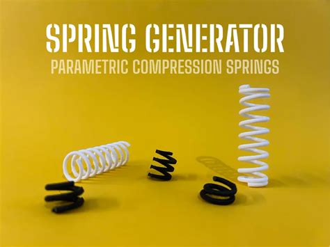 Spring Generator Parametric Compression Springs By Koolm Makerworld Download Free 3d Models