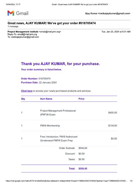 Pmi Invoice Copy 018705474 Pdf