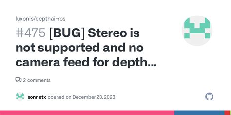 [bug] stereo is not supported and no camera feed for depthai example