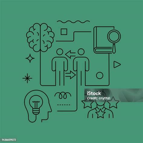 코칭 관련 벡터 배너 디자인 개념 아이콘현대 라인 스타일 경영자에 대한 스톡 벡터 아트 및 기타 이미지 경영자 교육 강좌