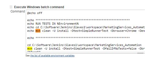 Whats The Default Command Jenkins Executes For A Maven Job Stack