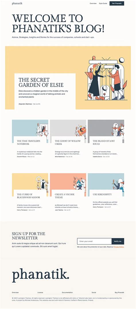 Phanatik — Multipage Blog Themebuilt With Astro Tailwind Css And Mdx