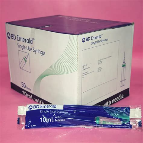 Bd Syringe 10ml 21g 50 Pcs