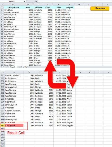 Excel Vba Compare Two Columns In Different Worksheets Computer