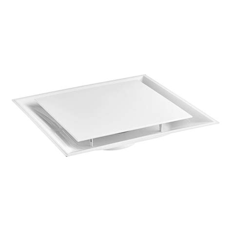 American Louver Company Stratus White Plaque Diffuser With 8 Neck Str