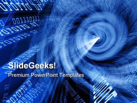 Binary Data Flow Abstract Powerpoint Templates And Powerpoint