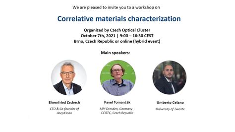 We Invite You To Correlative Material Characterization Workshop