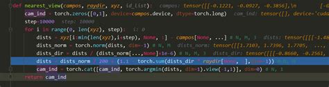 question about “nearest view” function when init pcd from colmap